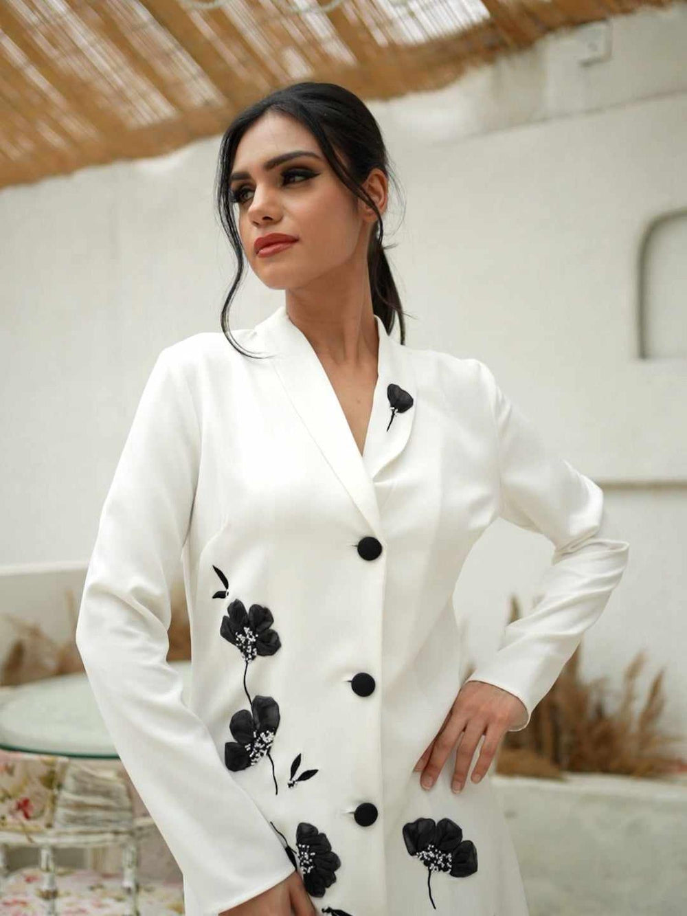 Luxury in Lily Blazer - Attic Salt